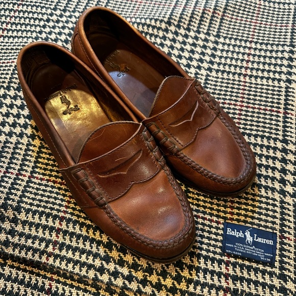 Polo Ralph Lauren | Shoes | Polo Ralph Lauren Mens Brown Leather Beef ...
